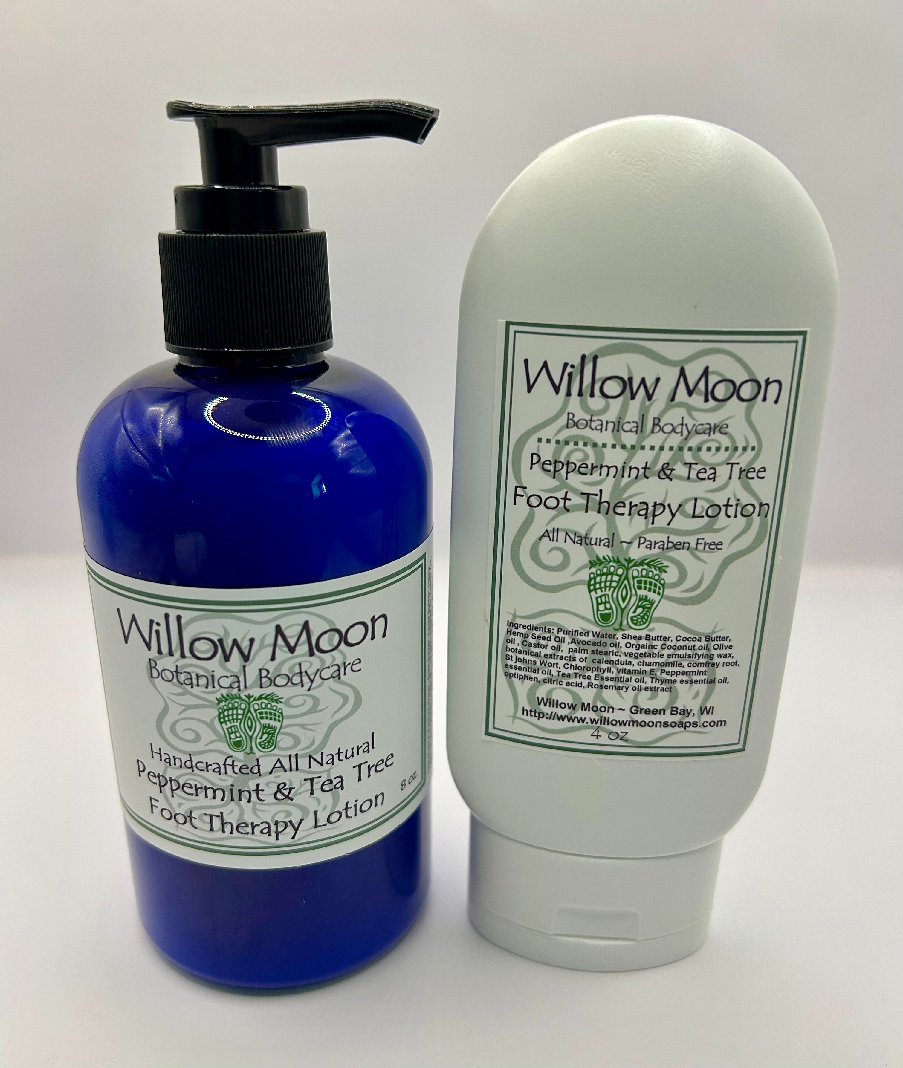 Peppermint and Tea Tree Foot Therapy Lotion – willowmoonsoaps.com